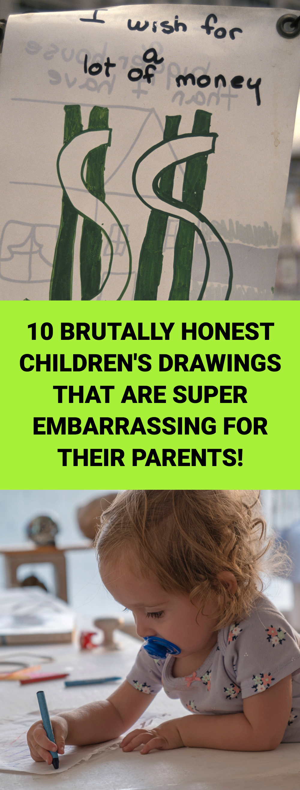 10 Children's Drawings That Are Way Too Honest